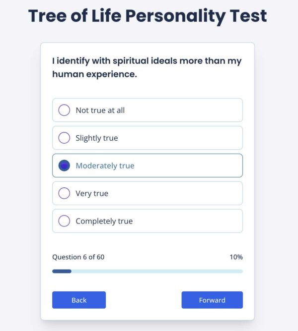 The Tree of Life Personality Test: Mapping the Soul's Landscape